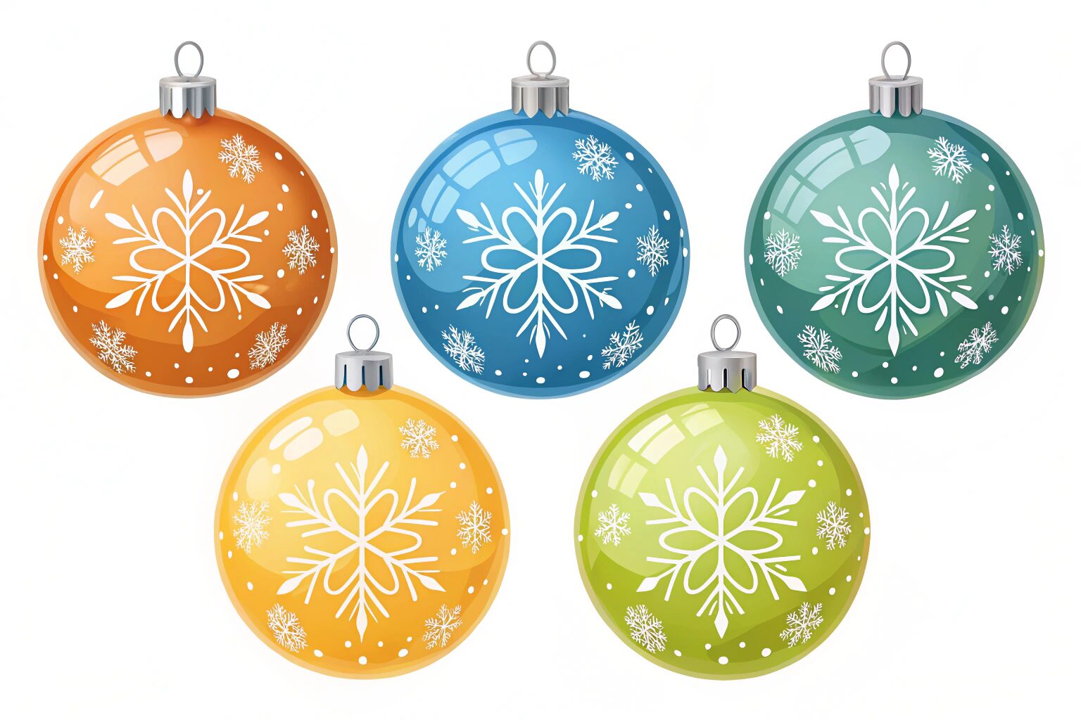 18 Christmas Balls Clipart Free