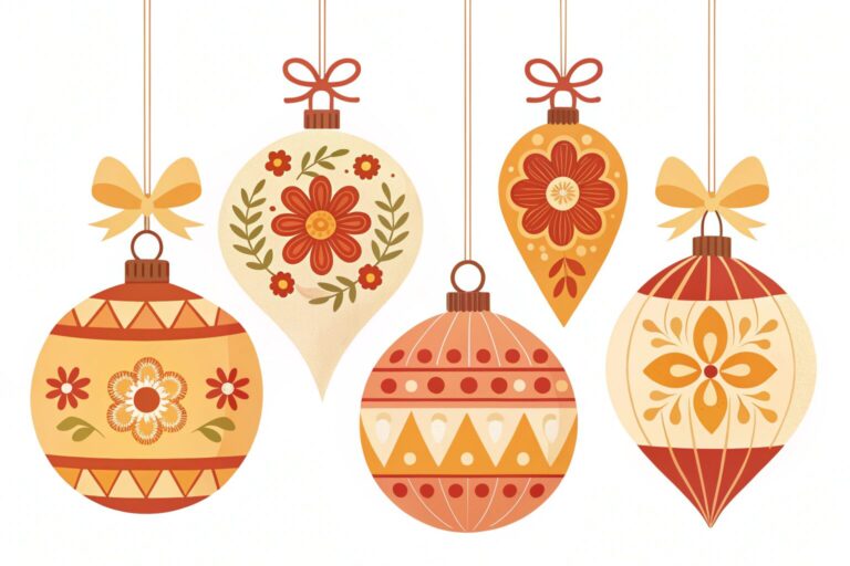18 Christmas Balls Clipart Free