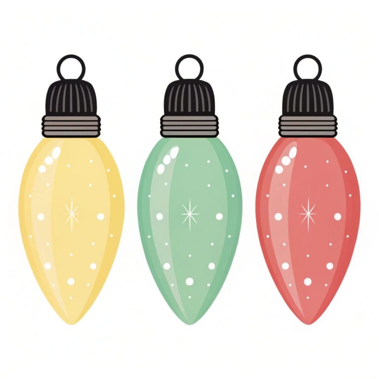 18 Christmas Bulb Clipart Free