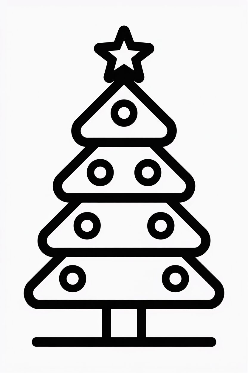 58 Christmas Clipart Black and White Free to Download