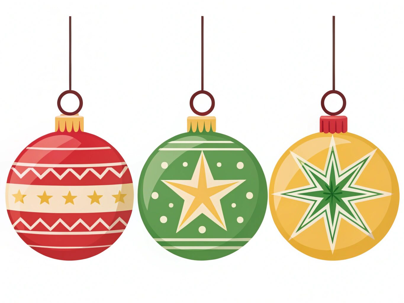 16 Christmas Tree Ornaments Clipart Free