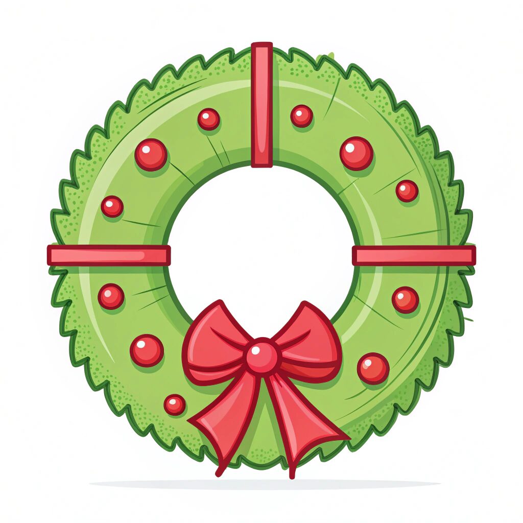 30 Christmas Wreath Clipart Free