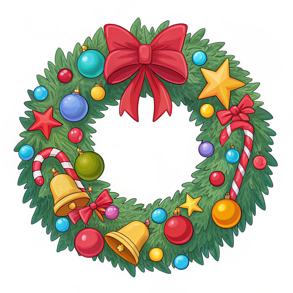 30 Christmas Wreath Clipart Free