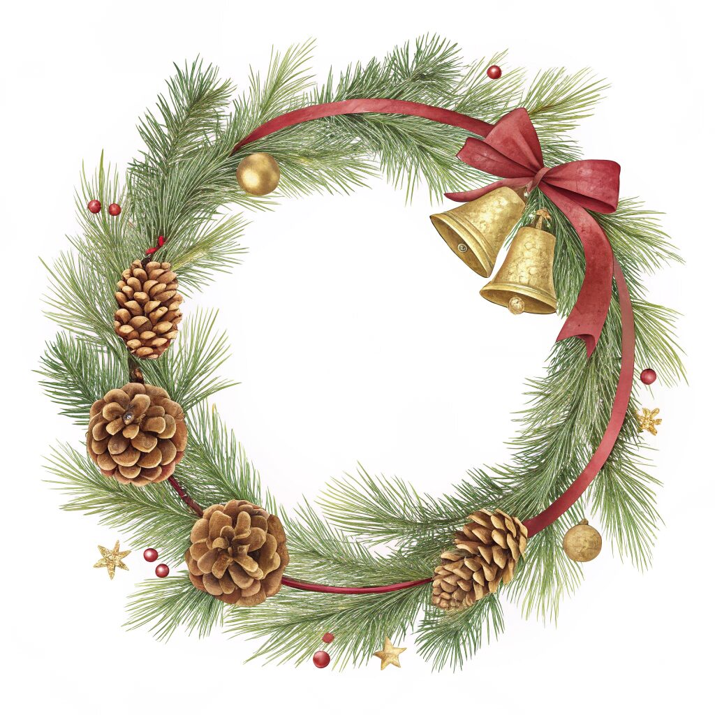 30 Christmas Wreath Clipart Free