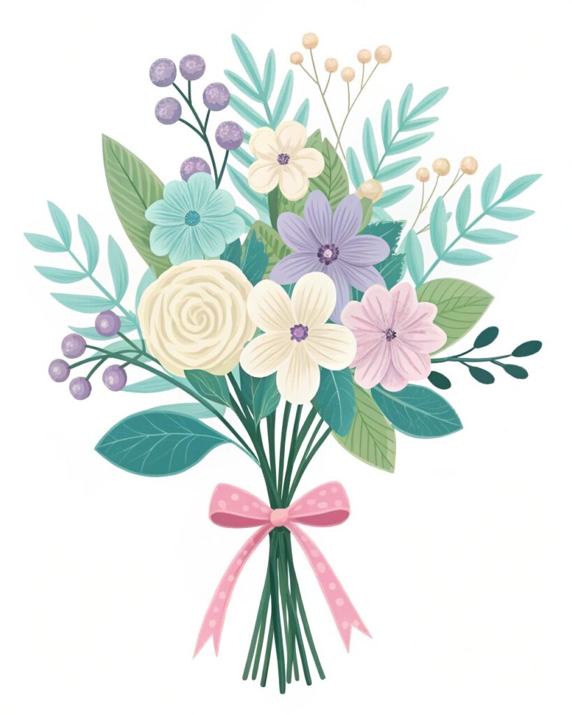 15 Flower Bouquet Clipart Free