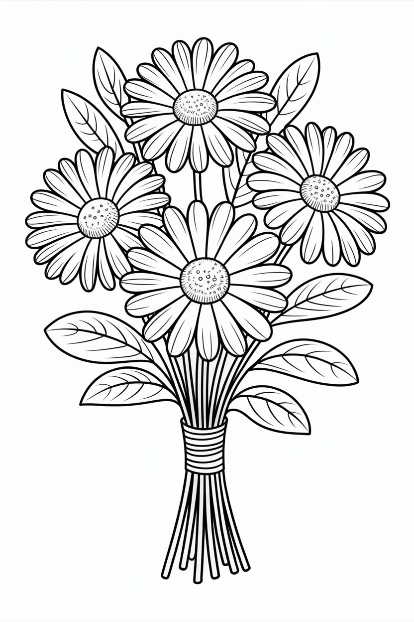 89 Flower Clipart Black and White Free