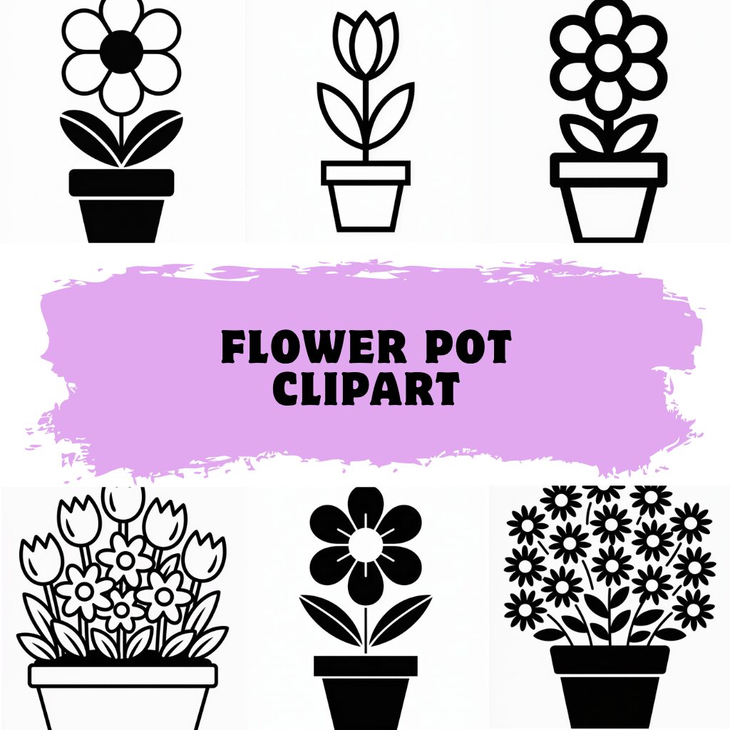 16 Flower Pot Clipart Download Free