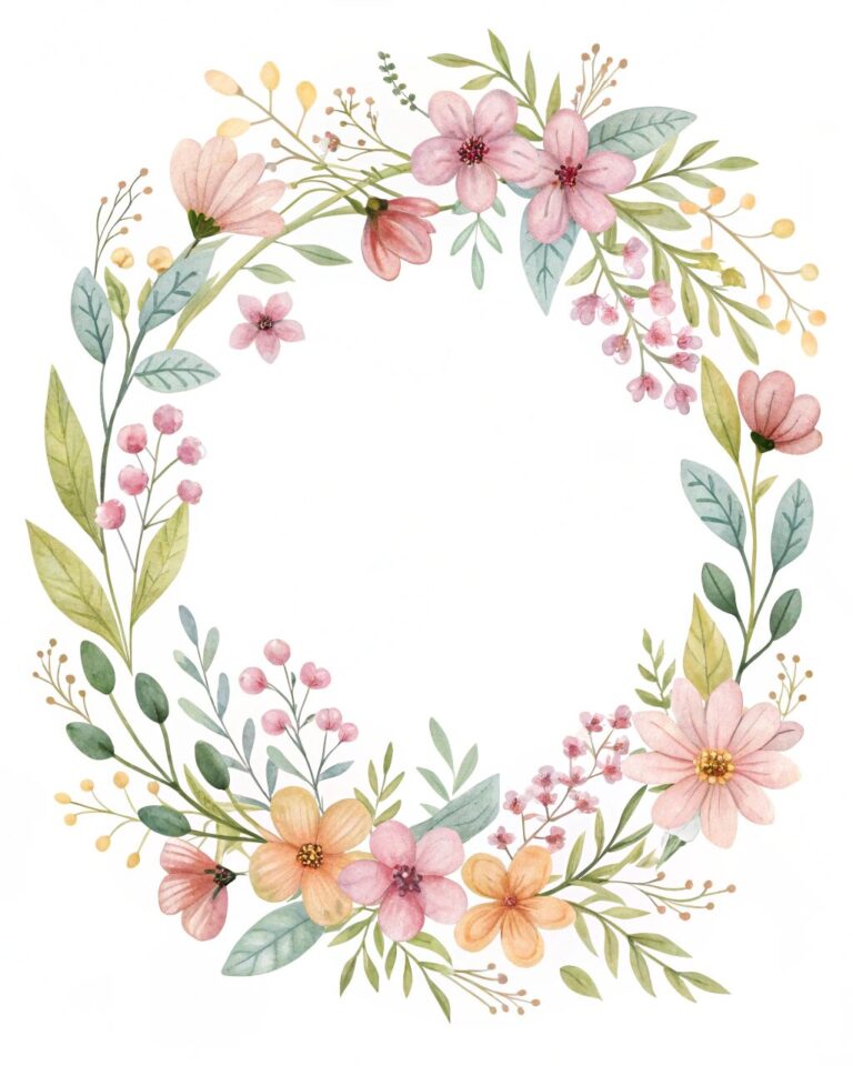 49 Flower Border Clipart Free to Prints