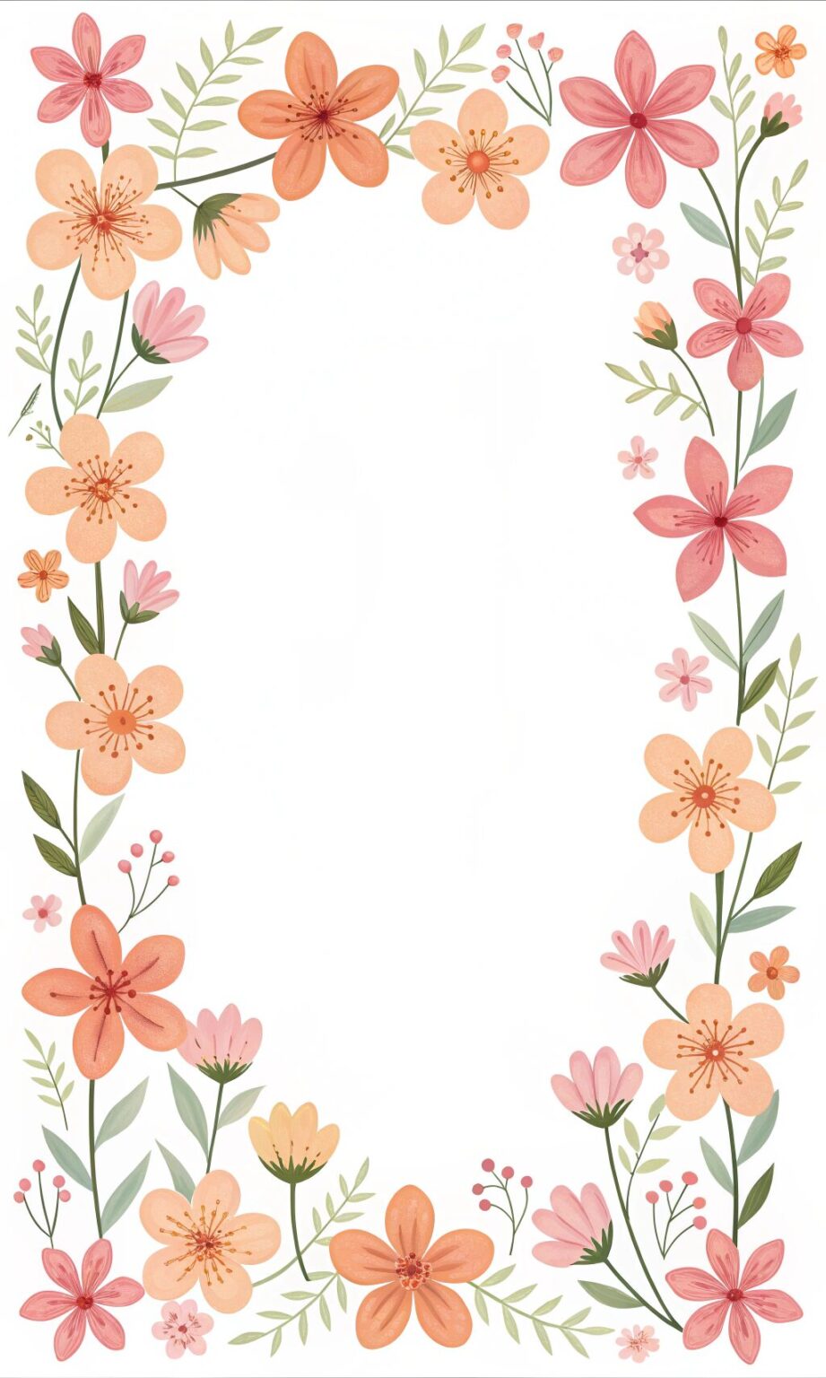 49 Flower Border Clipart Free to Prints