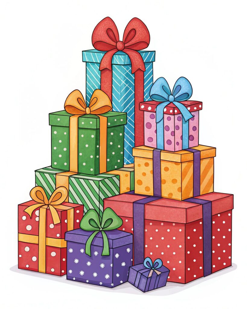 TOP 45 Christmas Gift Clipart Free
