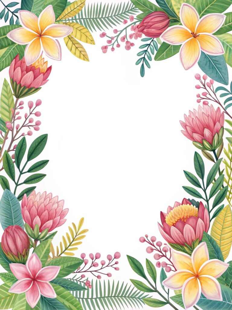 49 Flower Border Clipart Free to Prints