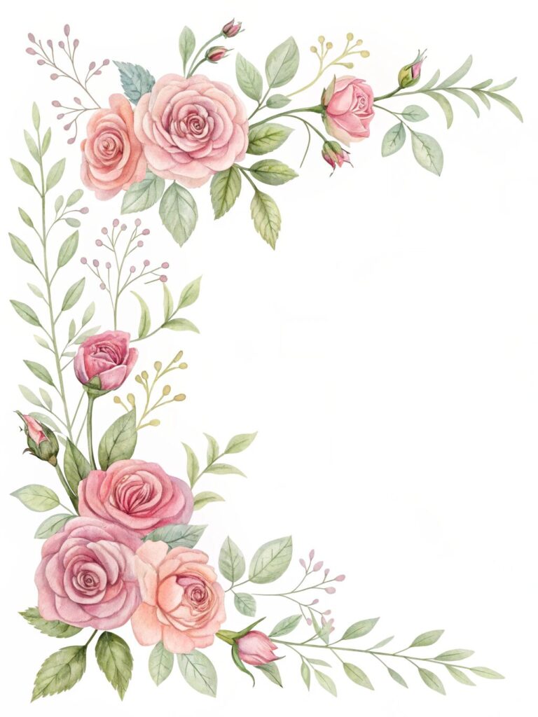 49 Flower Border Clipart Free to Prints