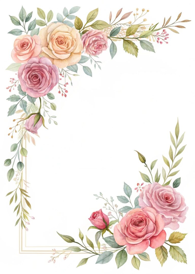 49 Flower Border Clipart Free to Prints