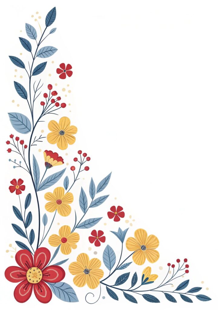 49 Flower Border Clipart Free to Prints