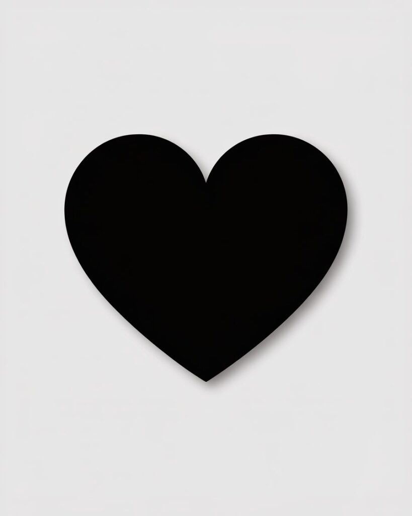 28 Heart Clipart Black and White Free Prints