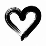 28 Heart Clipart Black and White Free Prints