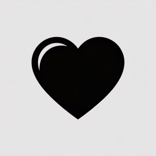 28 Heart Clipart Black and White Free Prints