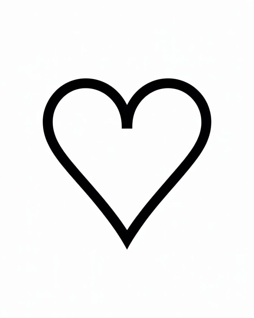 21 Heart Outline Clipart to Download Free