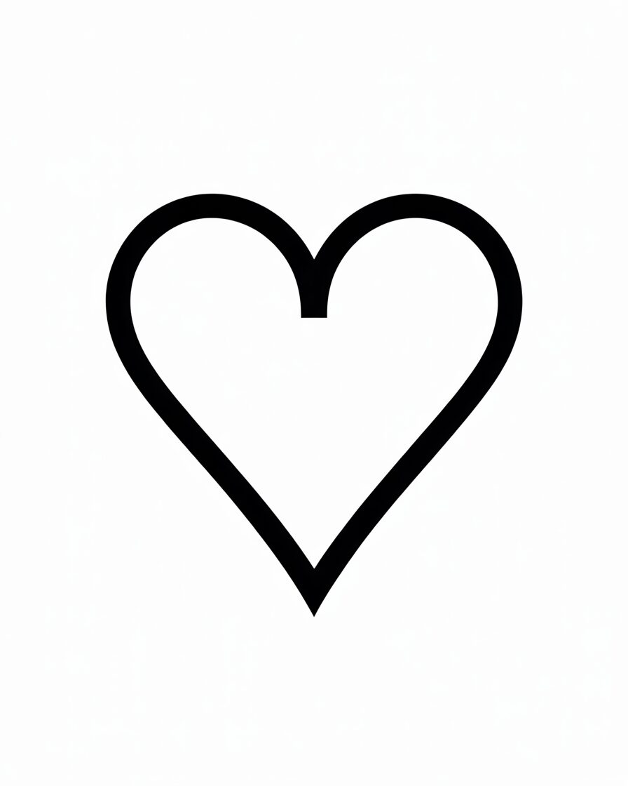 21 Heart Outline Clipart to Download Free