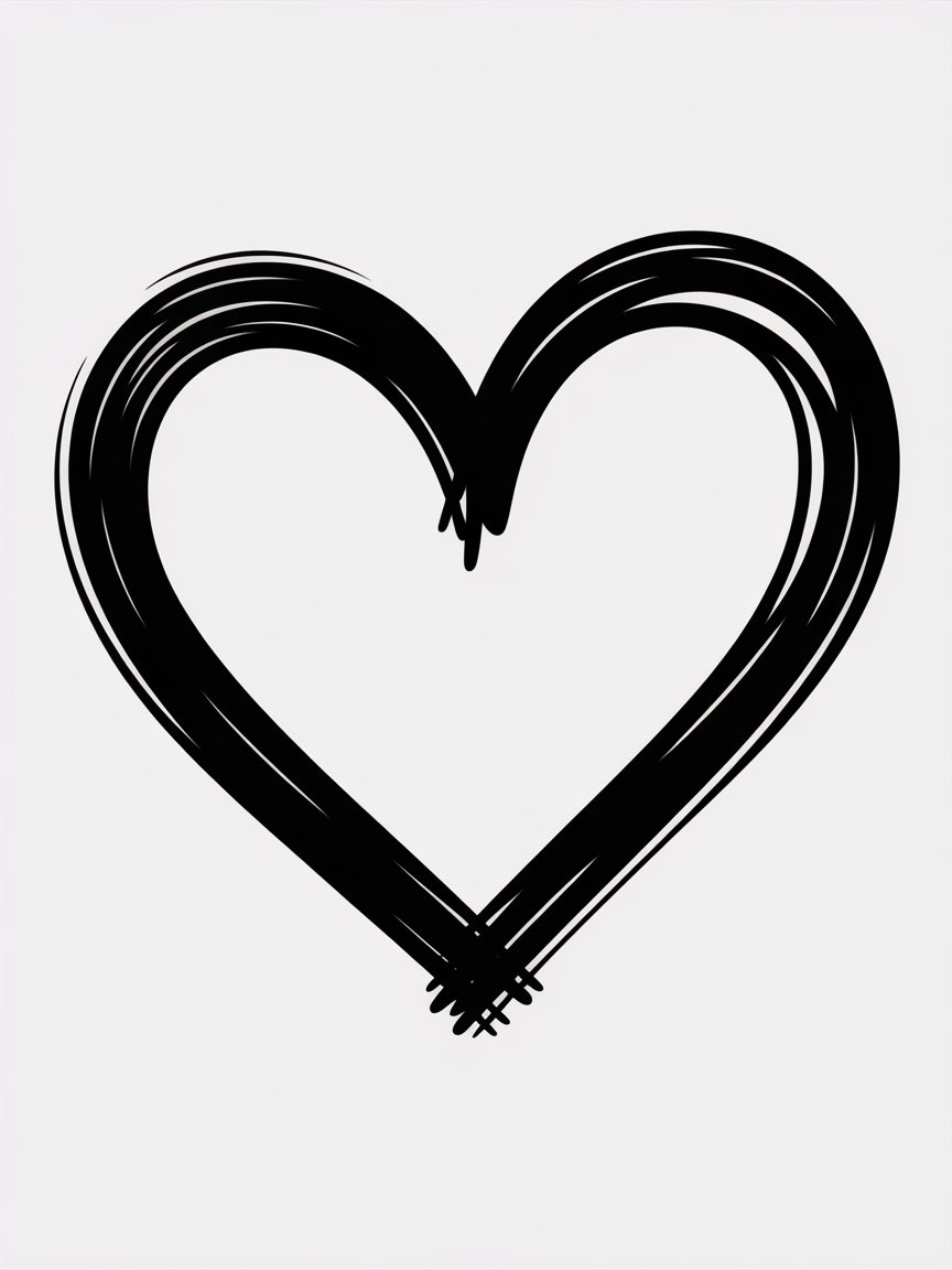 21 Heart Outline Clipart to Download Free