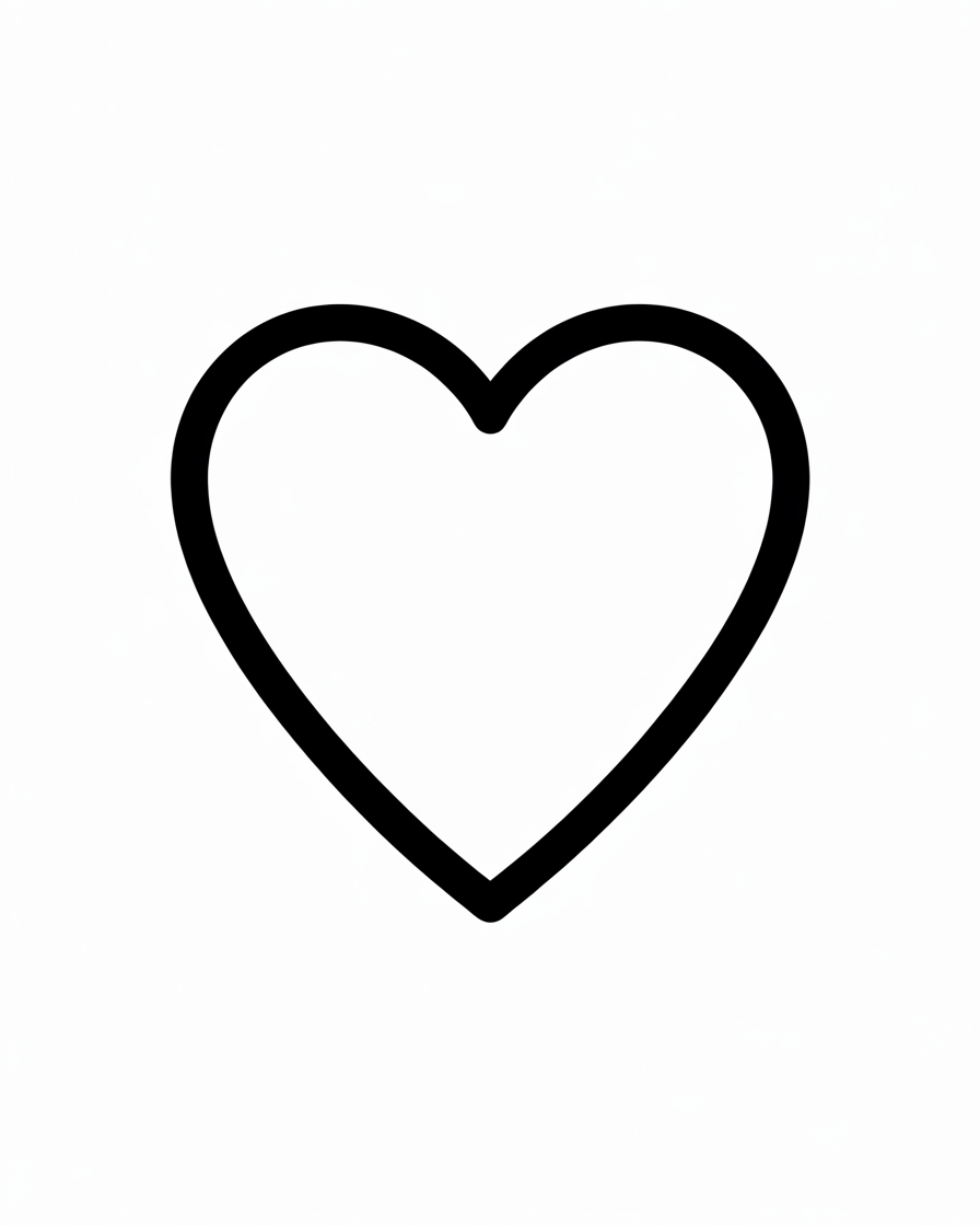 21 Heart Outline Clipart to Download Free