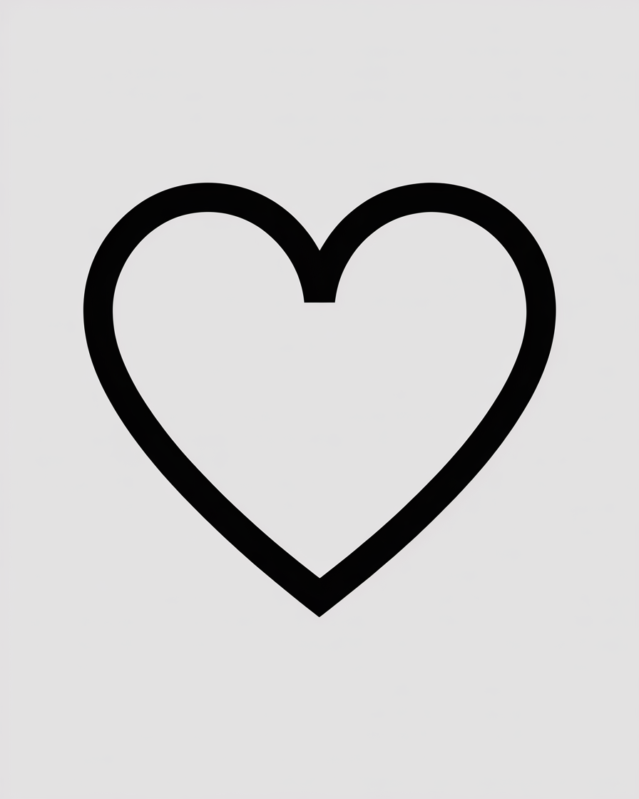 21 Heart Outline Clipart to Download Free