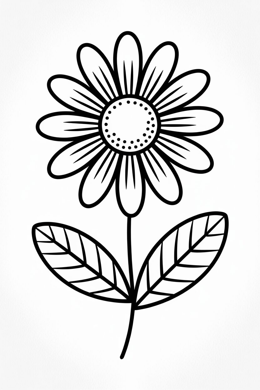 89 Flower Clipart Black and White Free