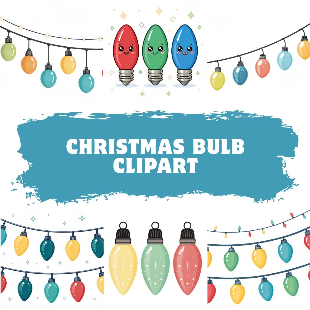 18 Christmas Bulb Clipart Free