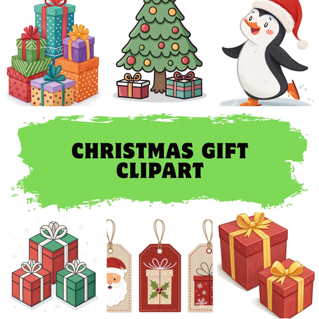 TOP 45 Christmas Gift Clipart Free