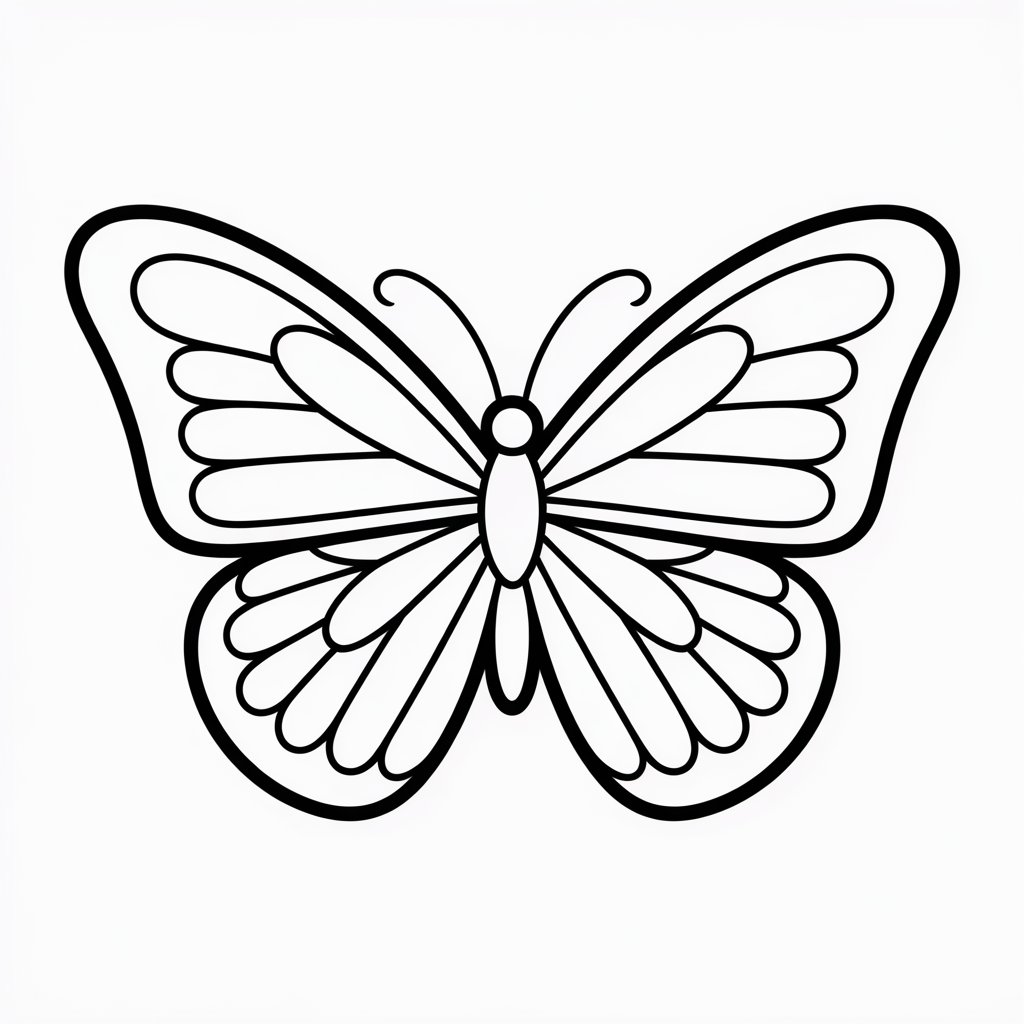 15 Butterfly Clipart Black and White Free