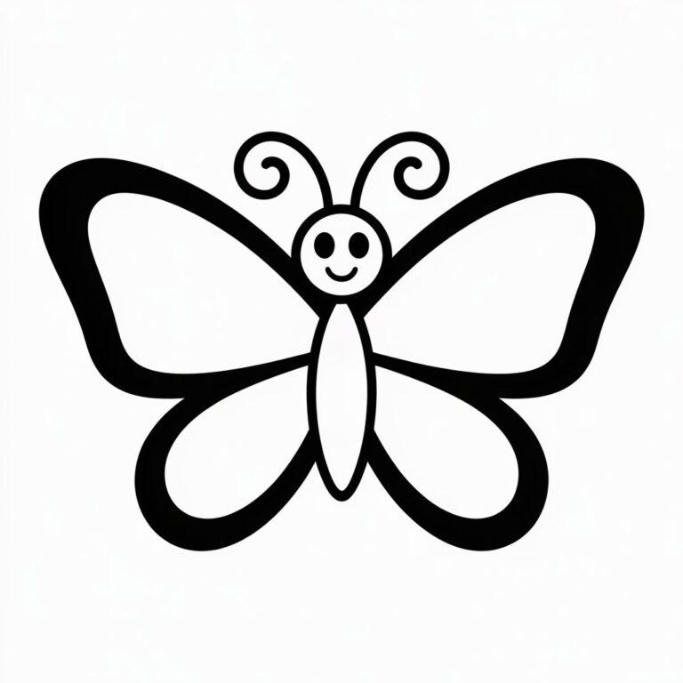 15 Butterfly Clipart Black and White Free