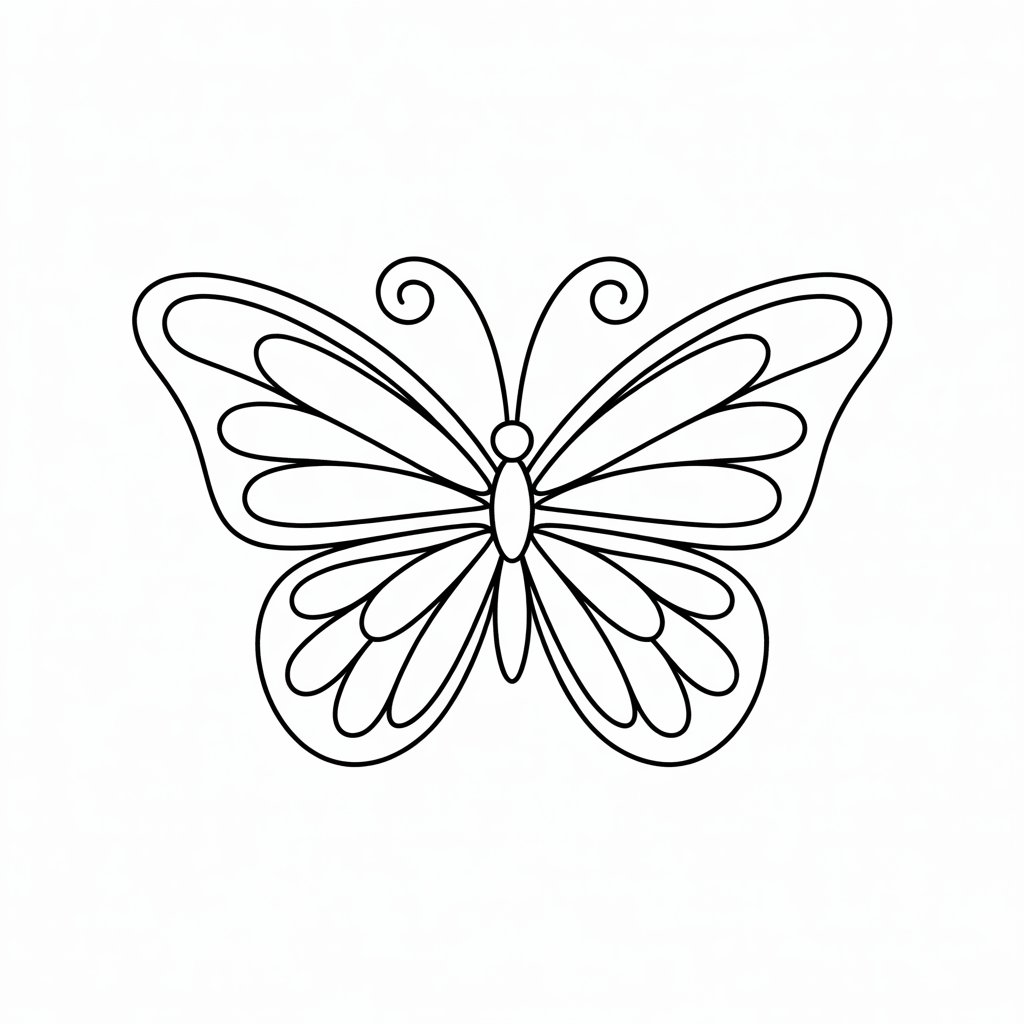 15 Butterfly Clipart Black and White Free
