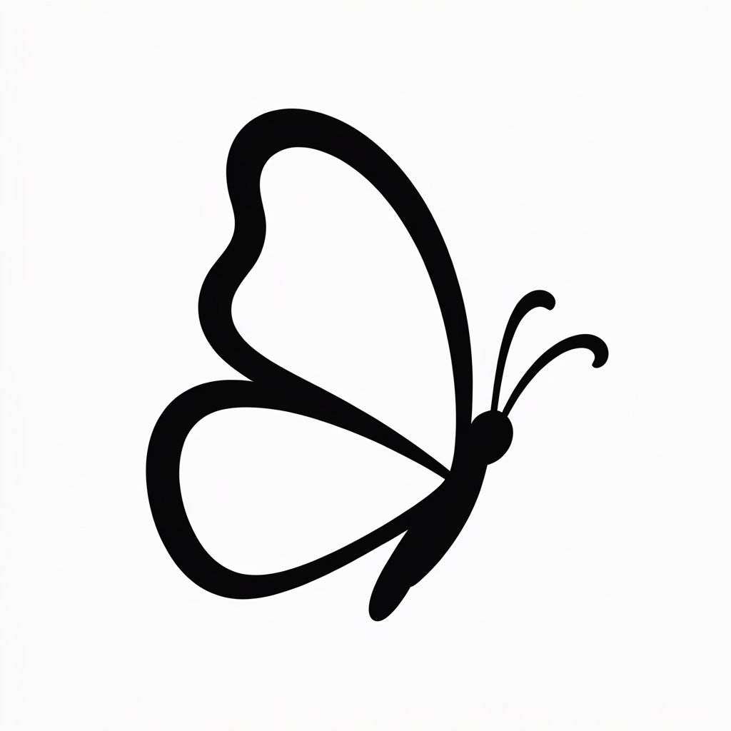 15 Butterfly Clipart Black and White Free