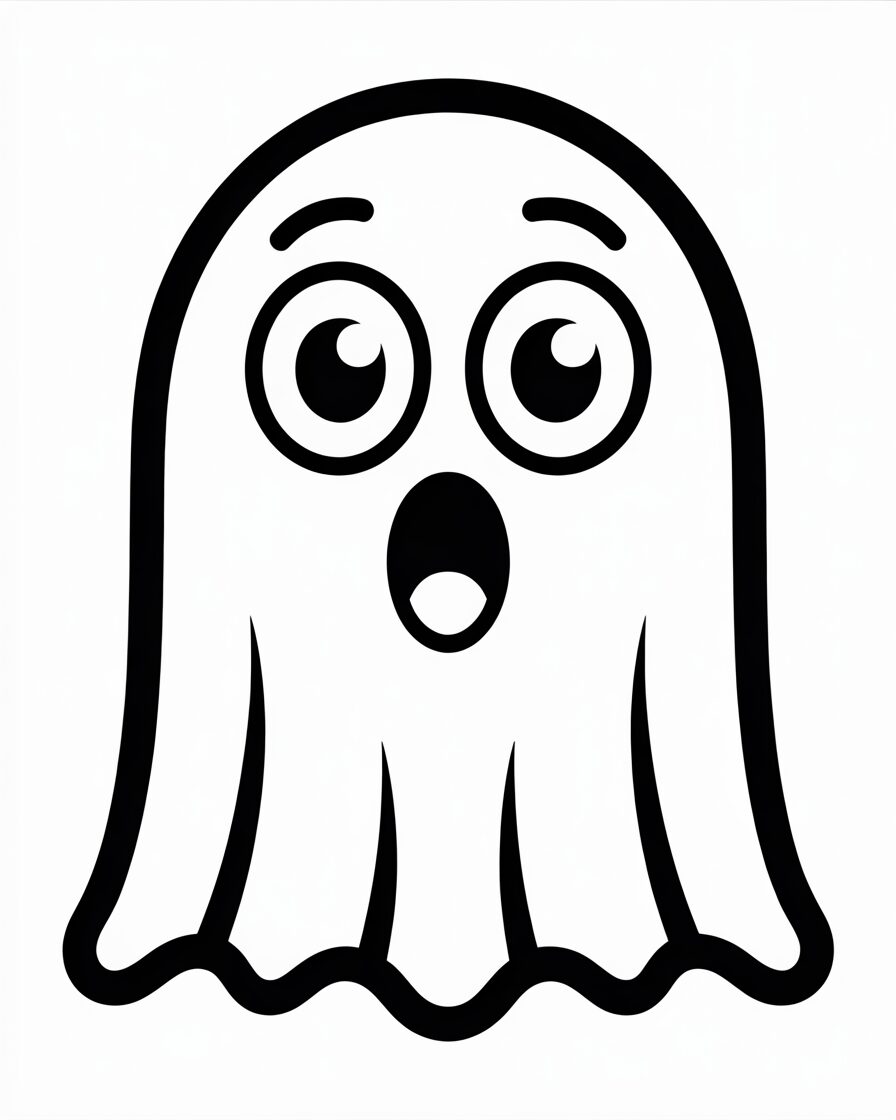 45 Halloween Clipart Black and White Free to Download