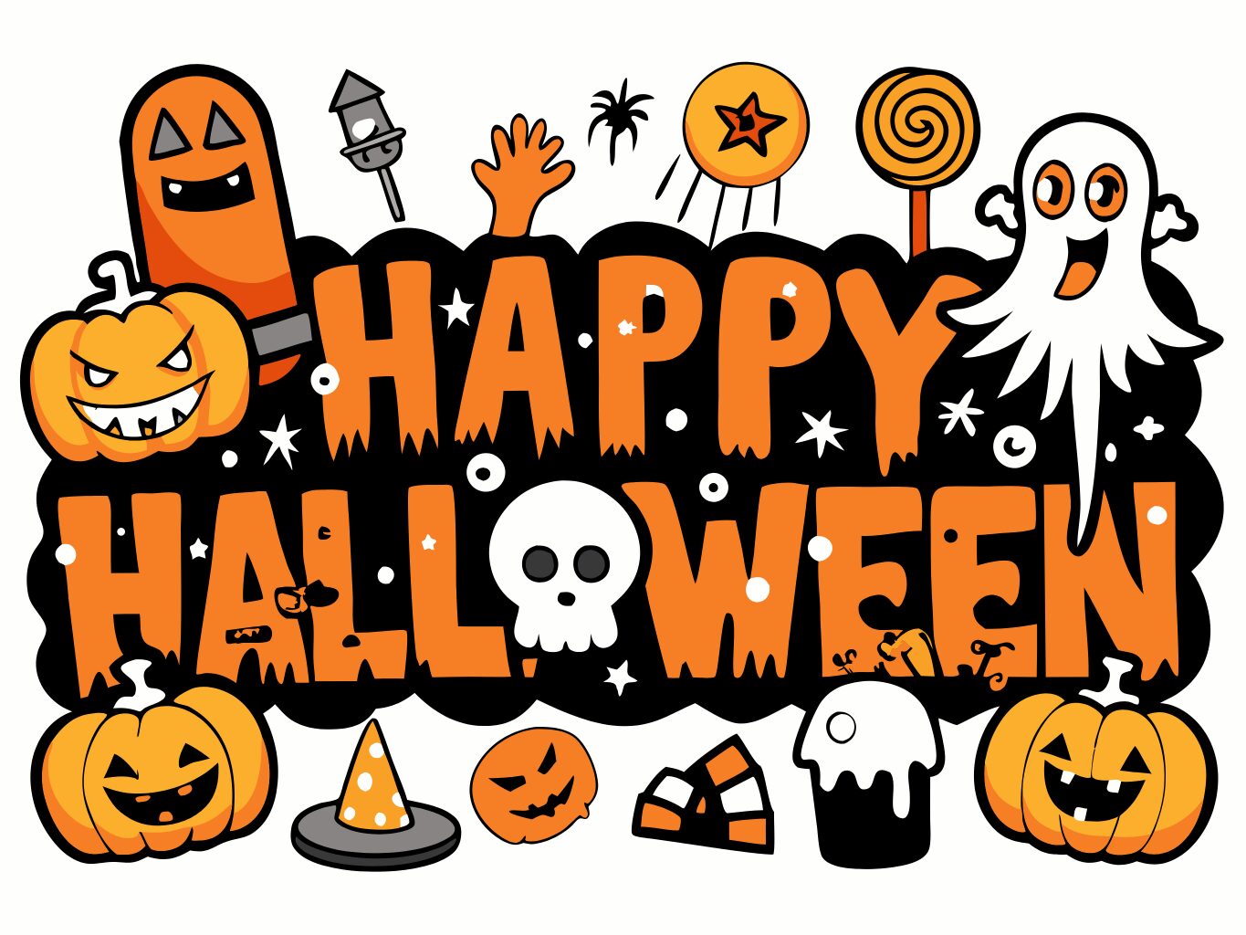60 Happy Halloween Clipart Free