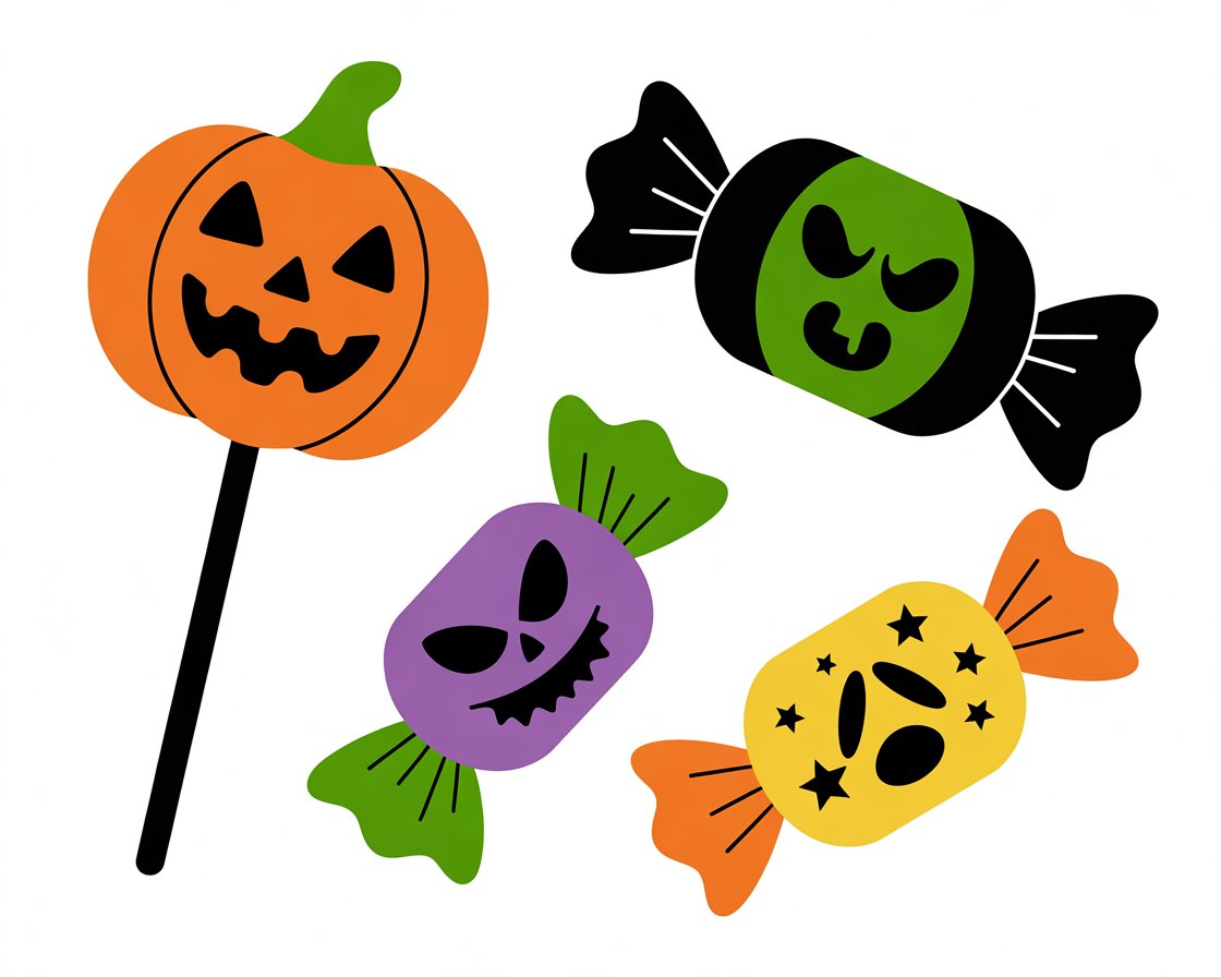 18 Halloween Candy Clipart to Download