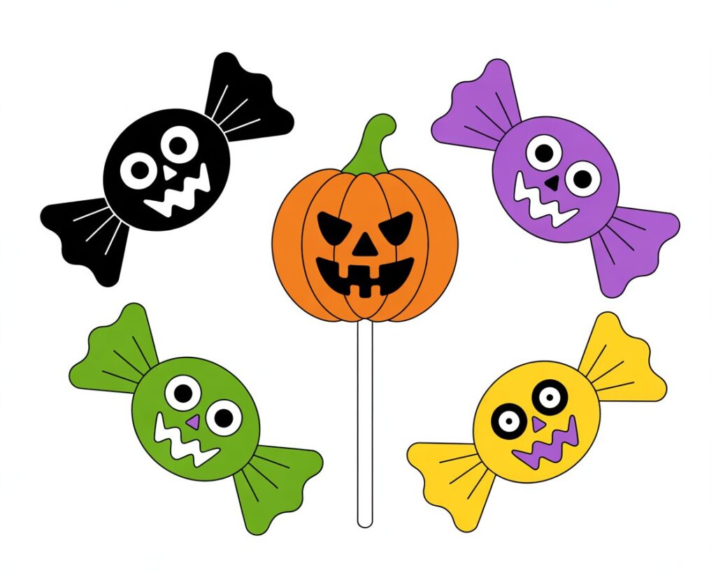 18 Halloween Candy Clipart to Download
