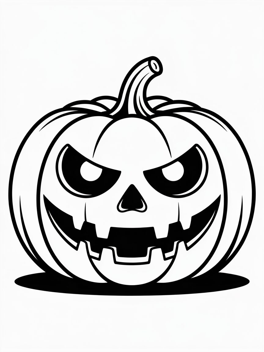 45 Halloween Clipart Black and White Free to Download