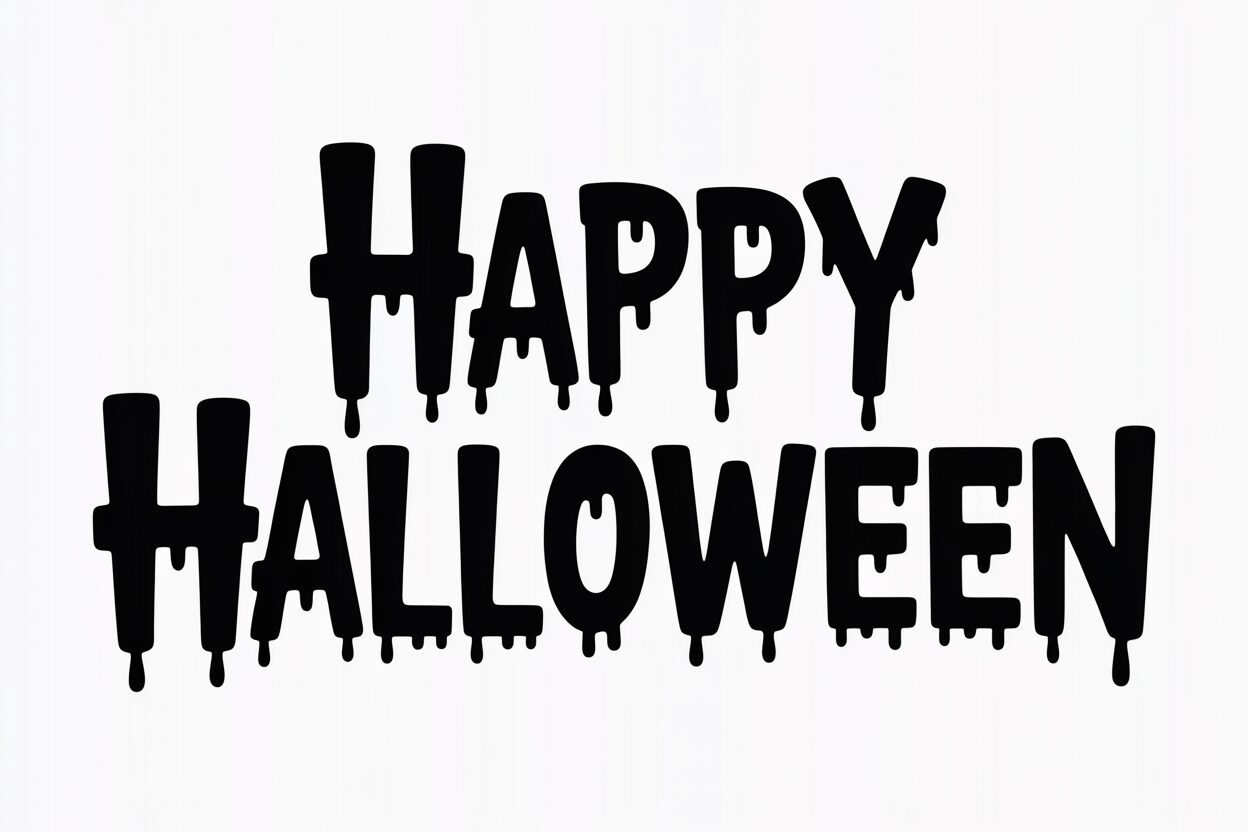 45 Halloween Clipart Black and White Free to Download