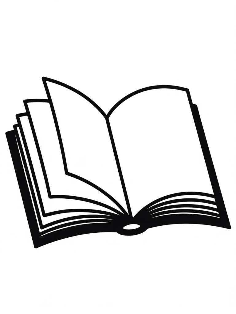 46 Book Clipart Black and White Free