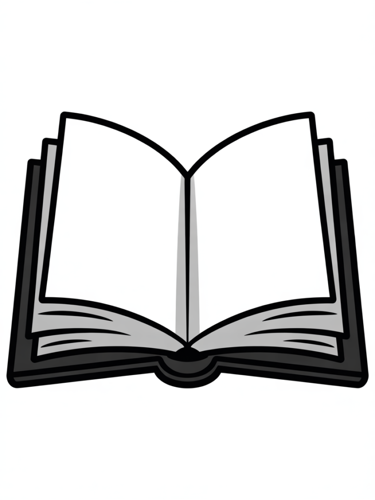 46 Book Clipart Black and White Free