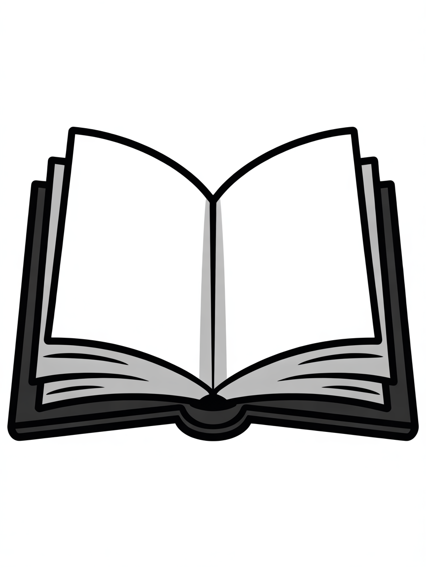 46 Book Clipart Black and White Free