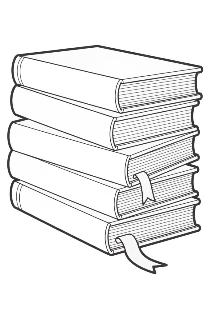 46 Book Clipart Black and White Free