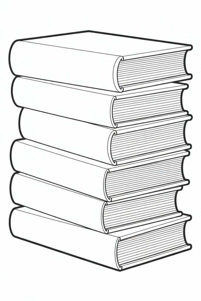 46 Book Clipart Black and White Free