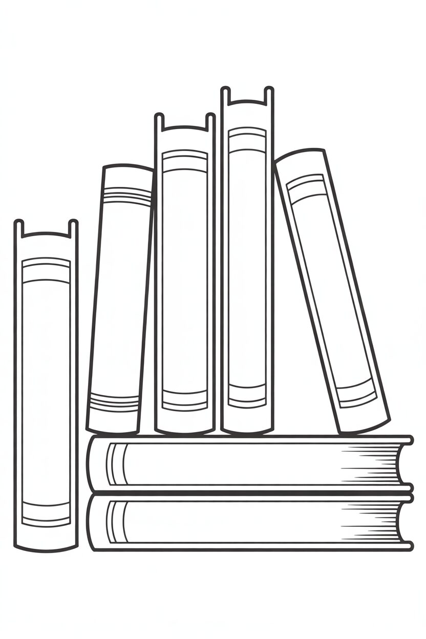 17 Stack of Books Clipart Free
