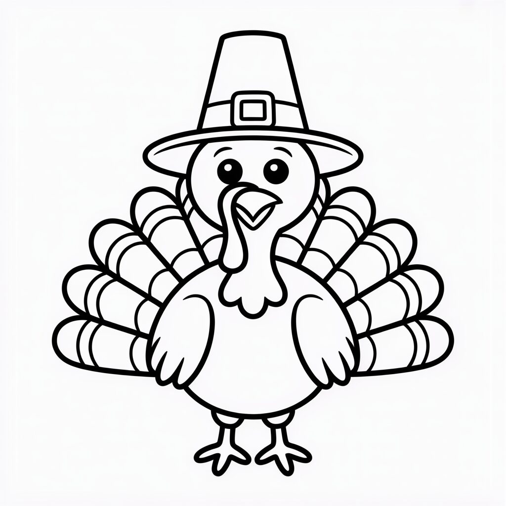 15 Turkey Black and White Clipart Free to Download