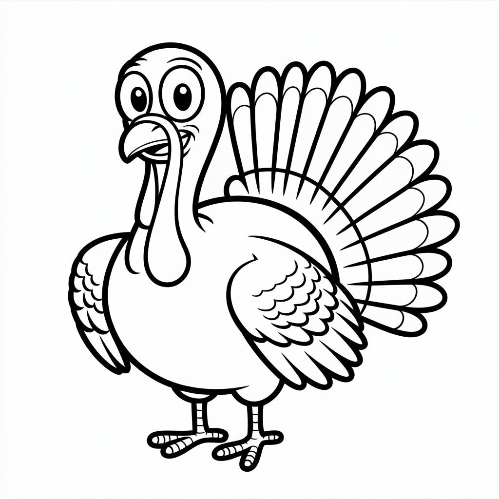 15 Turkey Black and White Clipart Free to Download