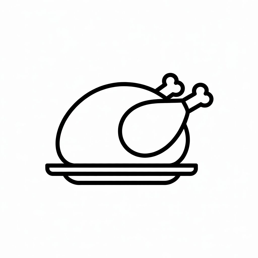 15 Turkey Black and White Clipart Free to Download