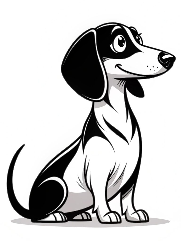 16 Dog Clipart Black and White Free